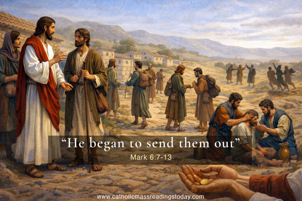 Gospel Reflection Mark 6: 7-13 “He began to send them out.” - Catholic ...
