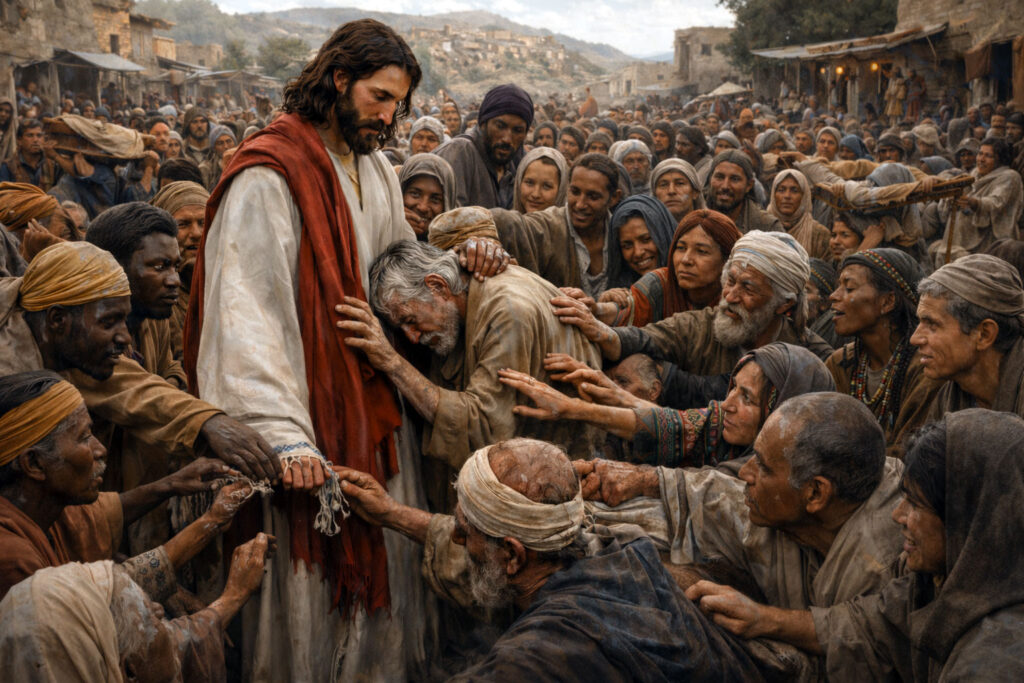 A reading from the holy Gospel according to Mark (MARK 6: 53 - 56 ...