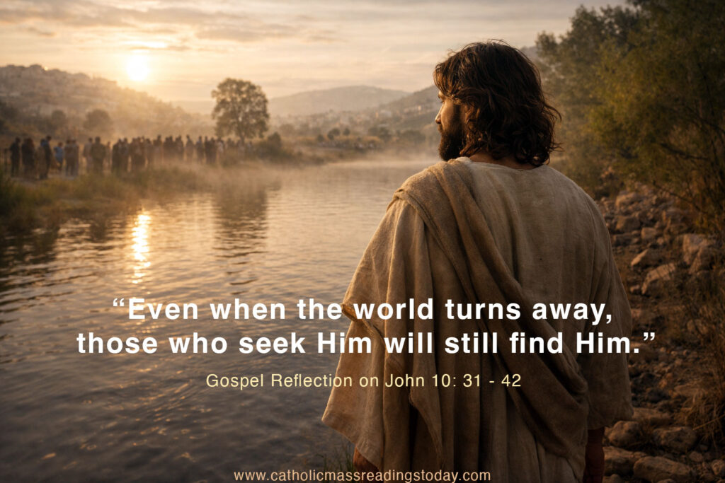 Gospel Reflection on John 10: 31 - 42 - Catholic Mass Readings Today