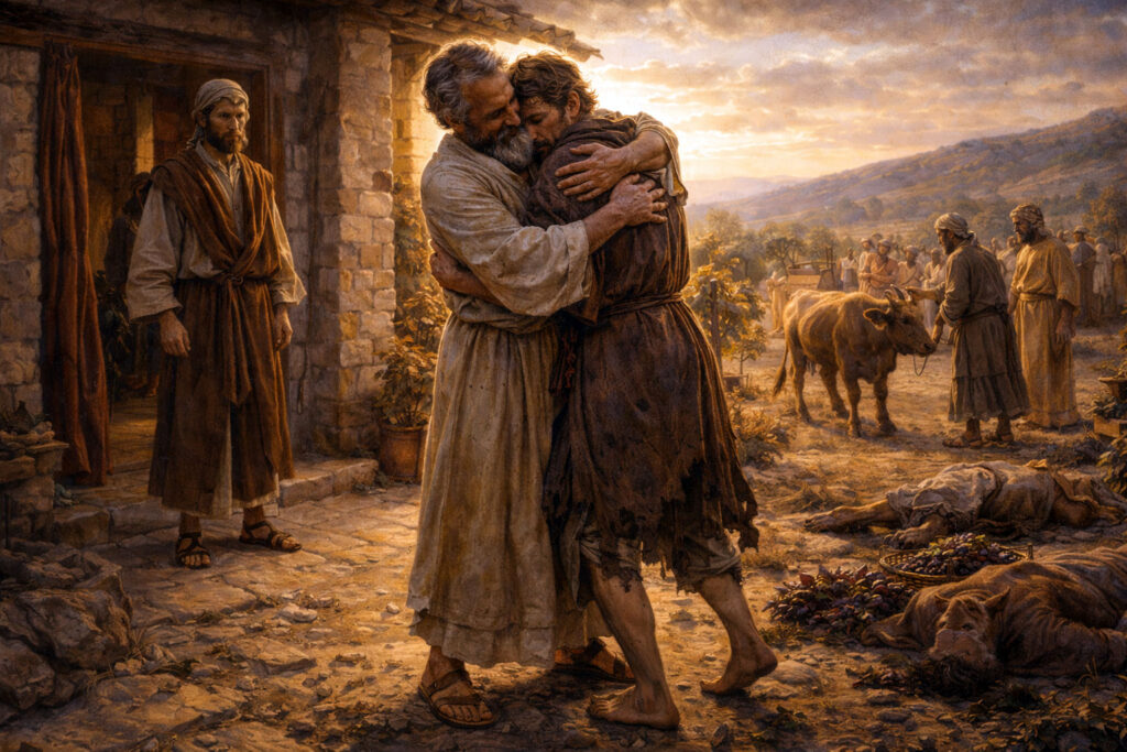 A reading from the holy Gospel according to Luke 15: 1 - 3, 11 - 32 ...