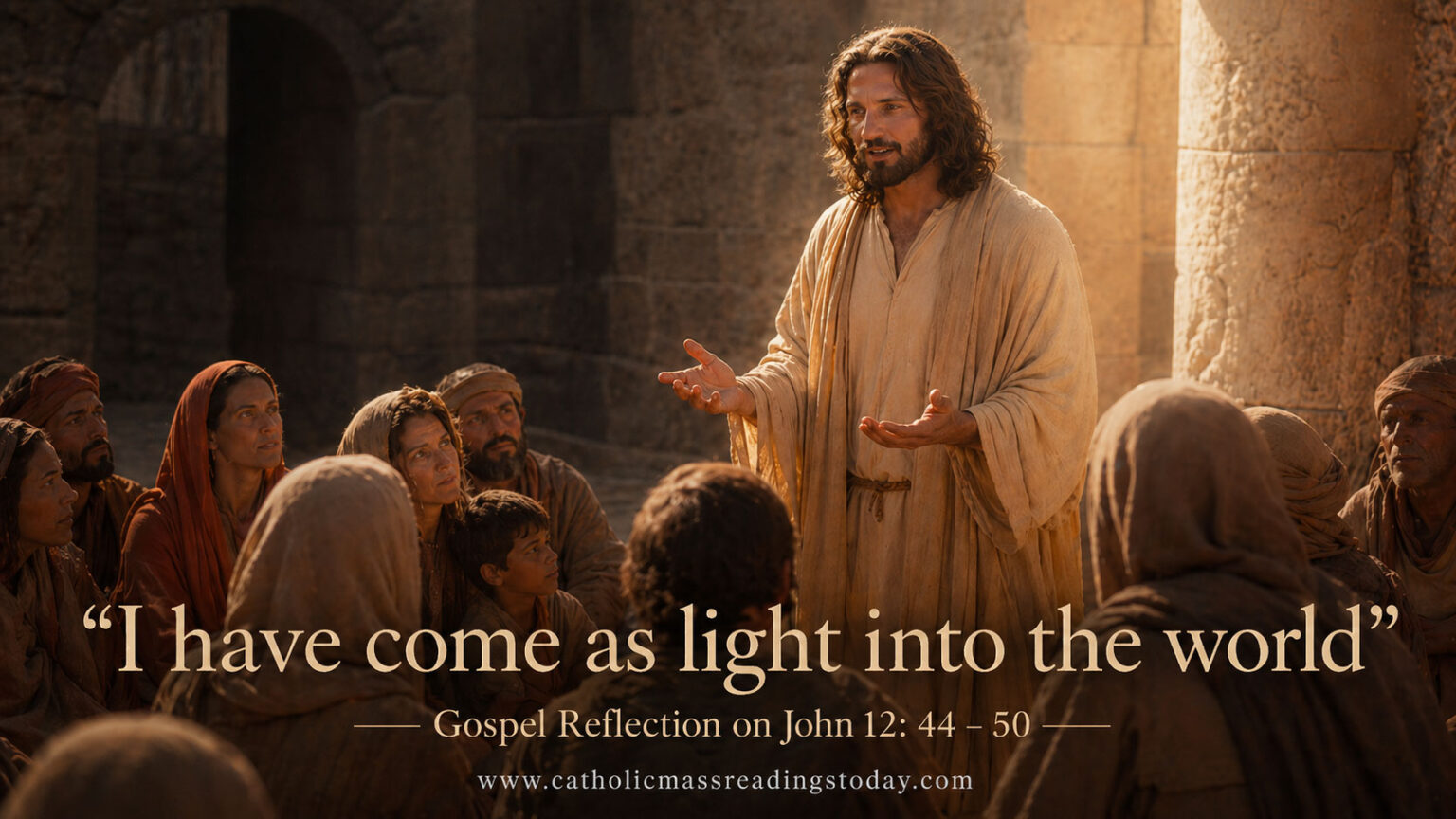 Gospel Reflection on John 12: 44 – 50 - Catholic Mass Readings Today