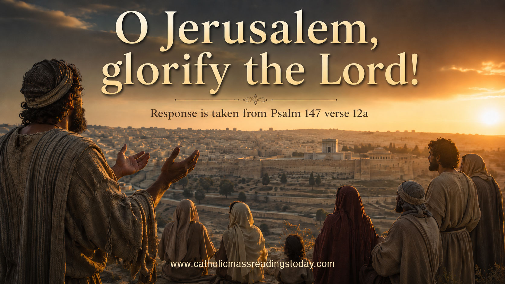 O Jerusalem, glorify the Lord - Catholic Mass Readings Today
