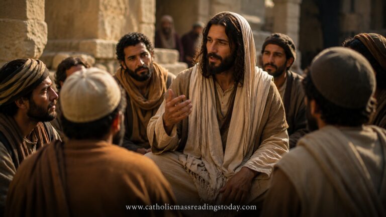 A reading from the holy Gospel according to Matthew 6: 19 - 23 ...