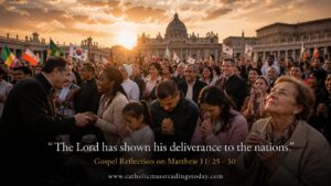 Gospel Reflection on Matthew 11:25 - 30 - Catholic Mass Readings Today