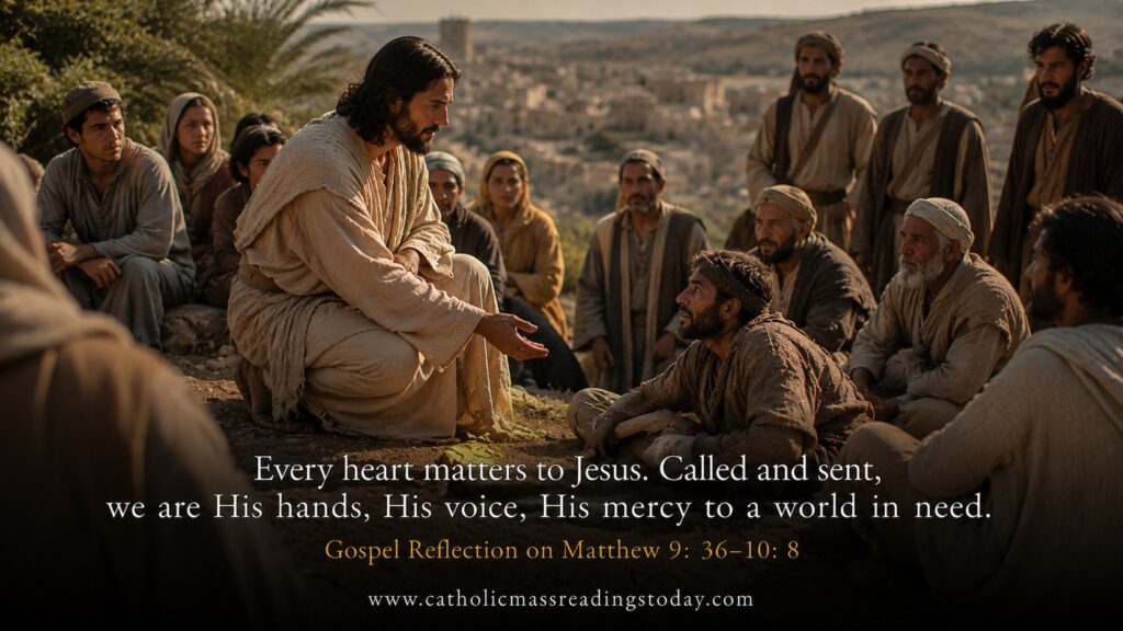 Gospel Reflection on Matthew 9:36 - 10:8 - Catholic Mass Readings Today
